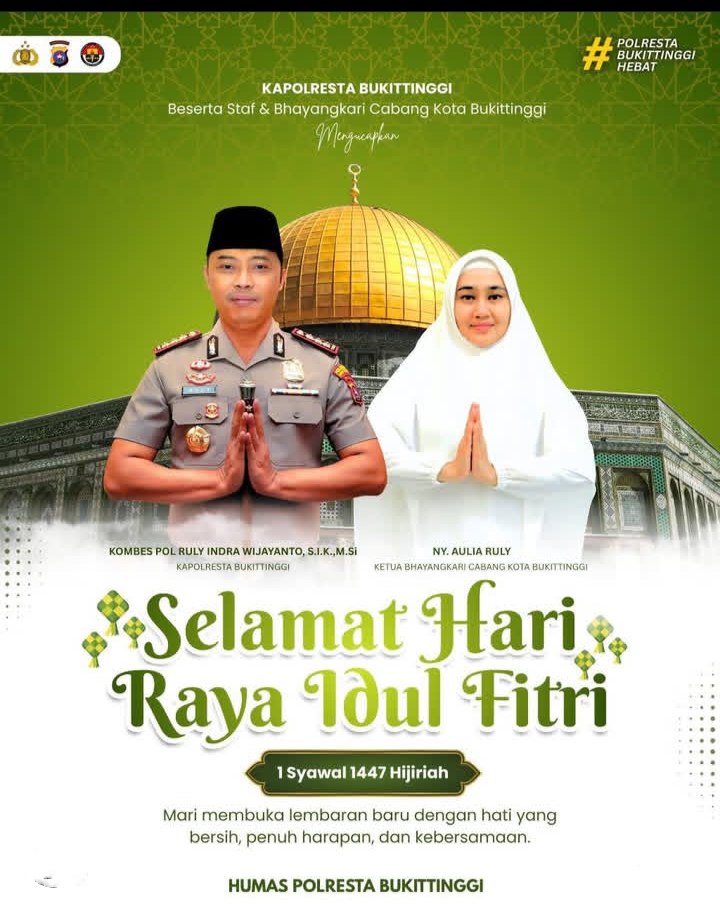 SIAK BERTAKBIR! Kapolres AKBP Sepuh Ade Irsyam & Ketua Bhayangkari Ny ...